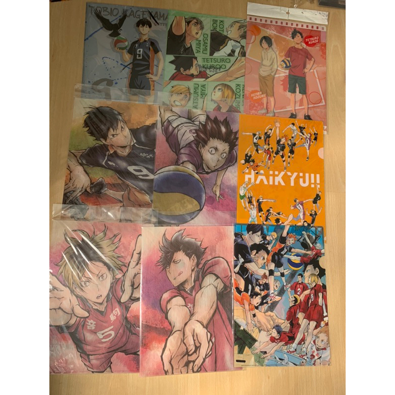 A4 Size Folder Haikyuu!! Hi-Q!! A Pair Of Blue Slaps Given From Japan ...