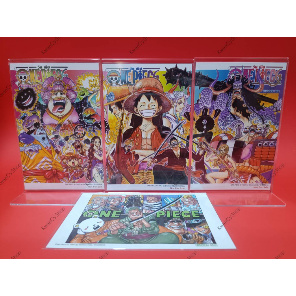 ONE PIECE Poster Volume 99 100 101 103 (Comic Book Manga Postcard Siam ...