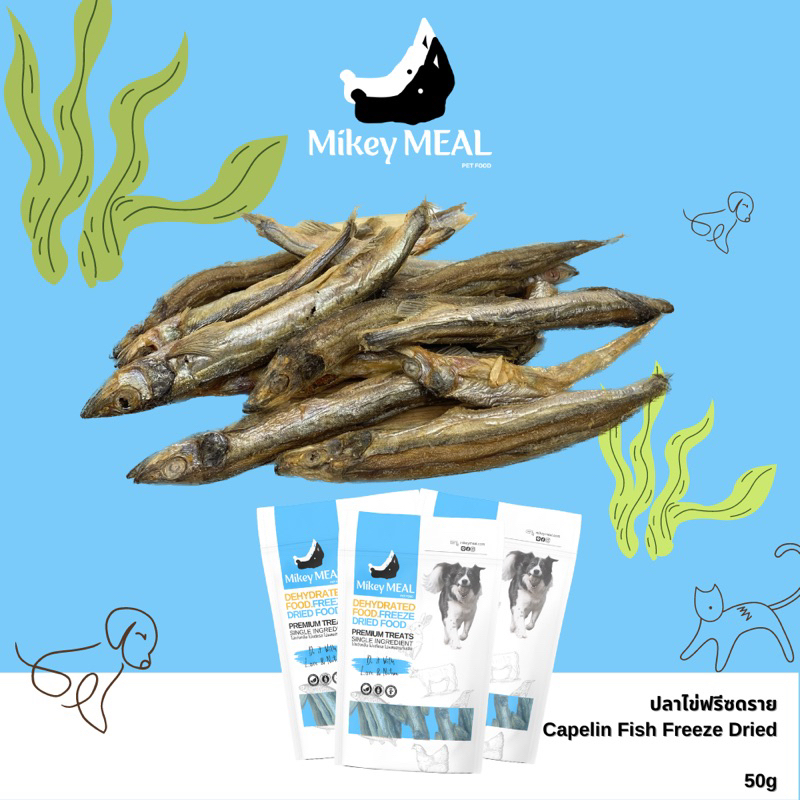 Mikey Meal Mike Freeze Dried Egg Fish Capelin | Shopee Philippines