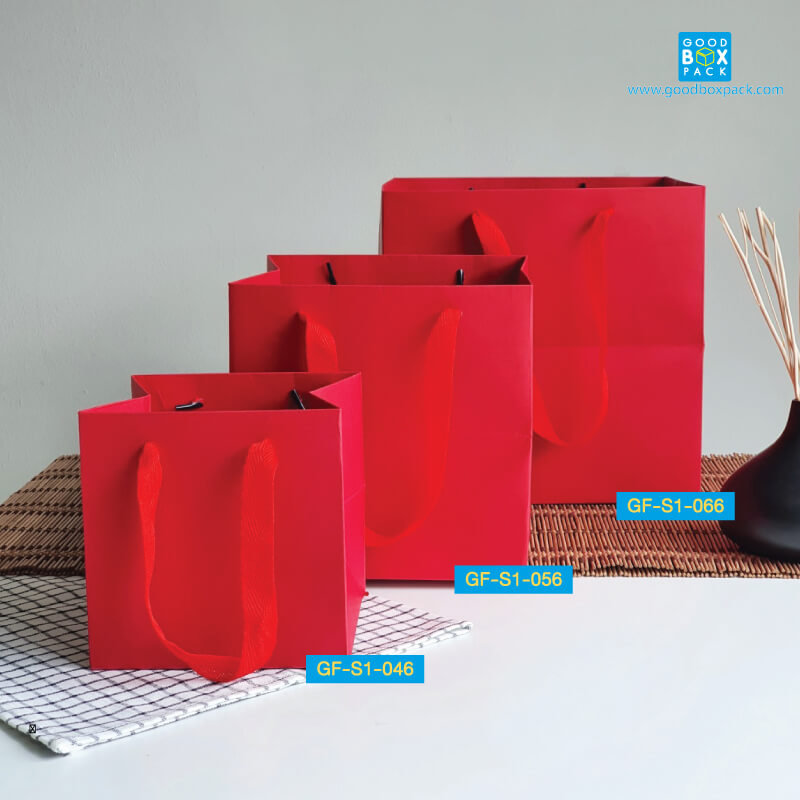 Goodboxpack 10 Pieces Per Pack Premium Wide Bottom Paper Bag Pound Kraft/White/Red Read Details ...