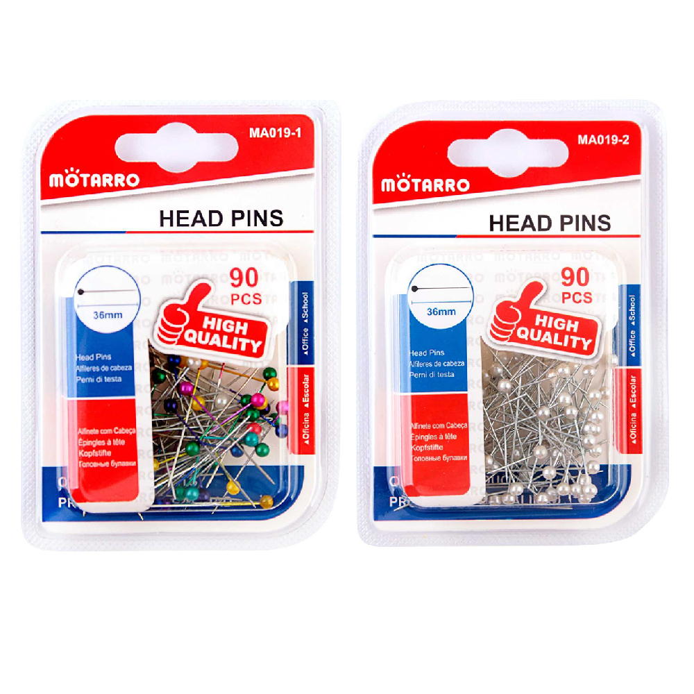 Pearl Head Pin MOTARRO Embroidery Assorted Colors MA019-1 White MA019-2 ...