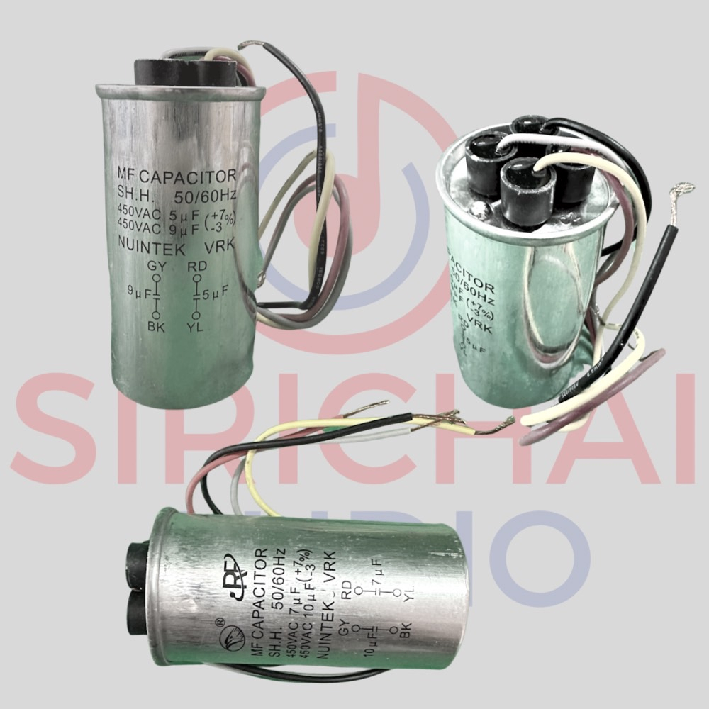 Washing Machine Capasitor Water Pump Capacitor Wired 2 Values (10+5uf ...