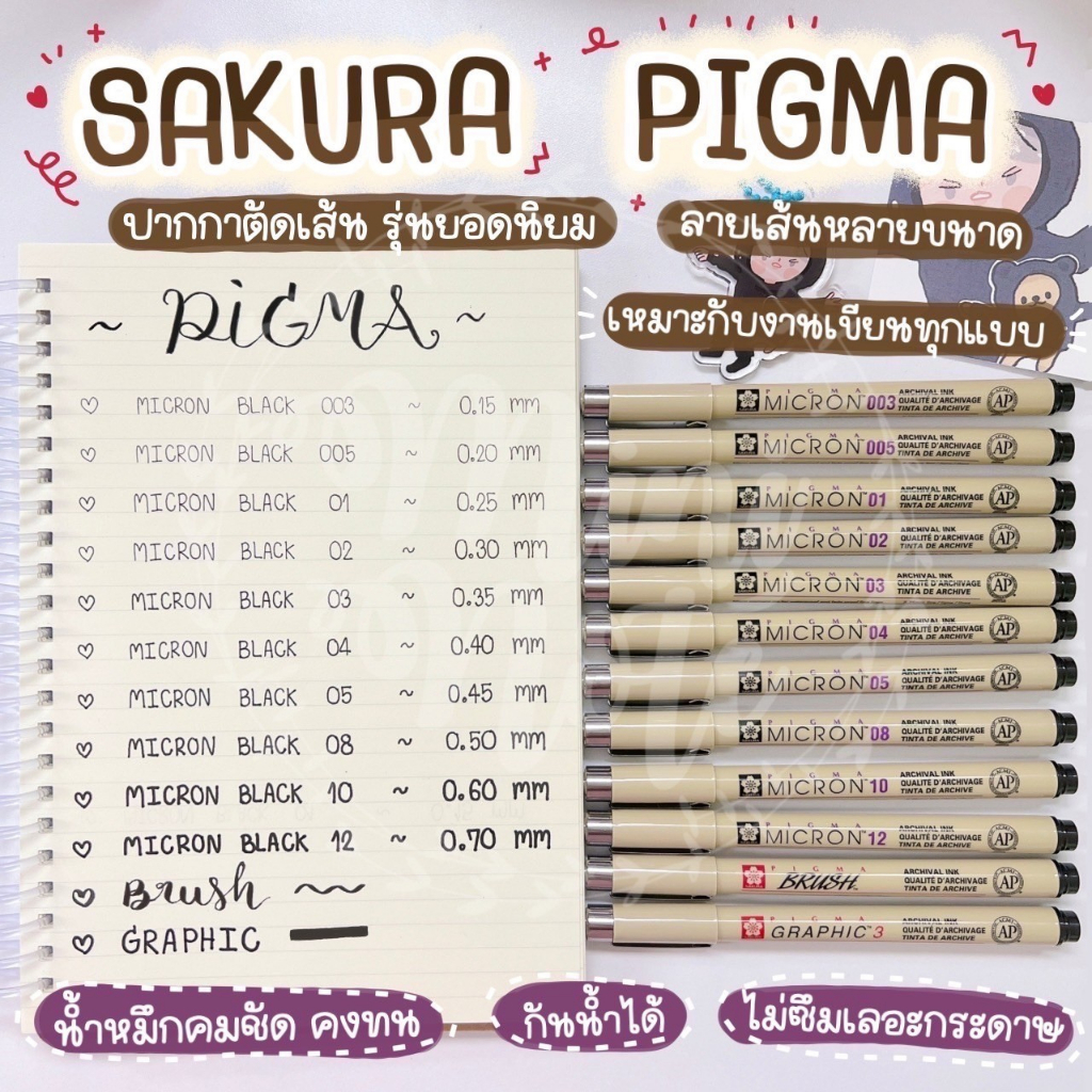 SAKURA PIGMA Black Line Trimmer | Shopee Philippines