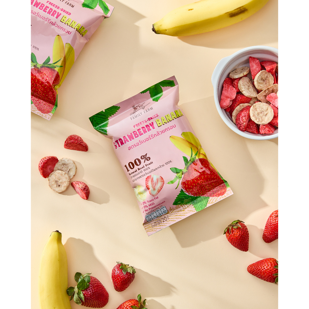 Strawberry-Crispy Banana Family Farm Freeze Dried | Shopee Philippines