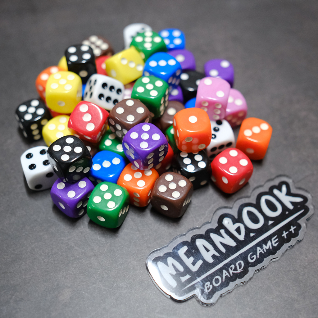 6-Sided Solid Dice Size 16 mm. For D6 TRPG DND Game Board Design ...