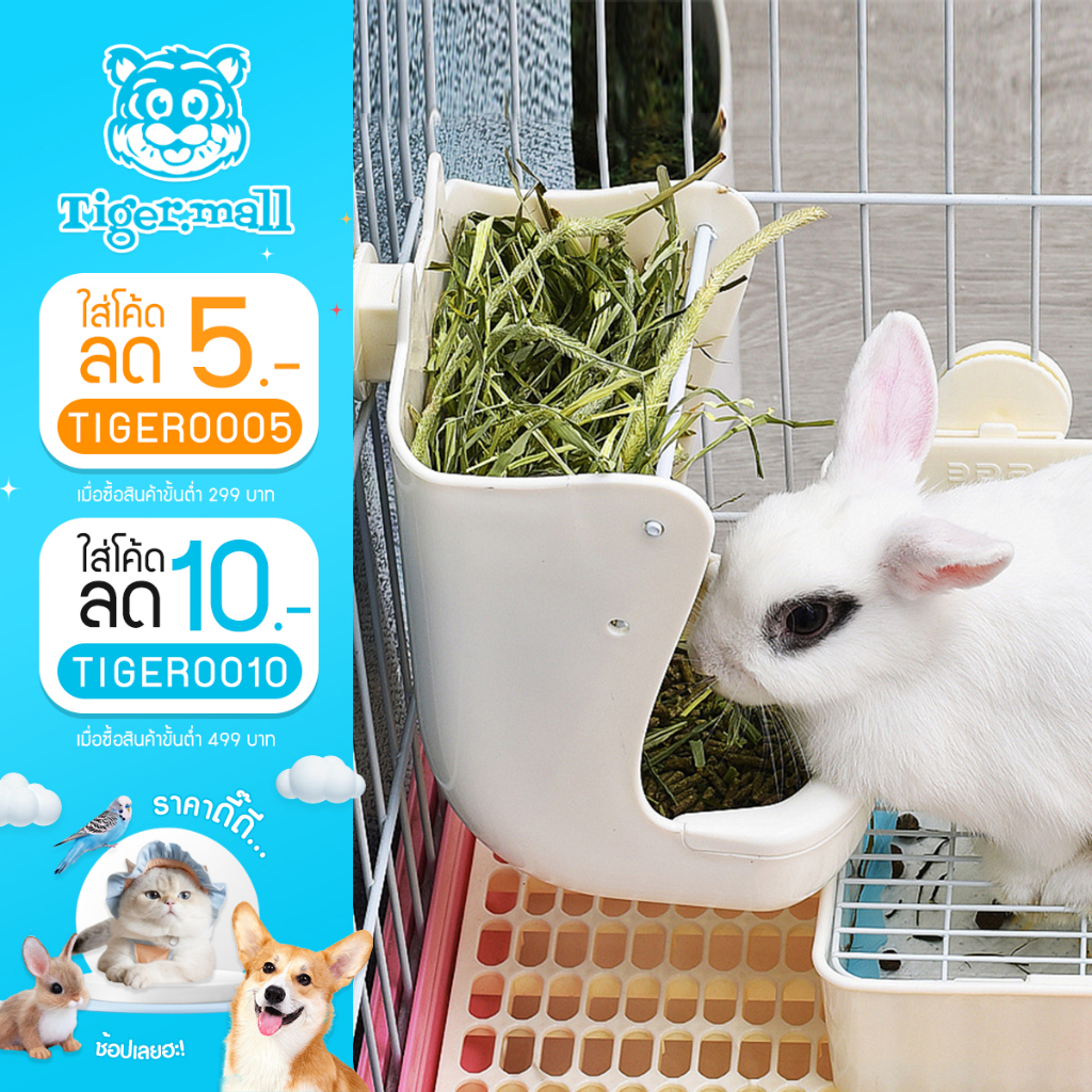 Rabbit Grass Trough For Ears Models Can Be Worn Both And Pellet Food ...