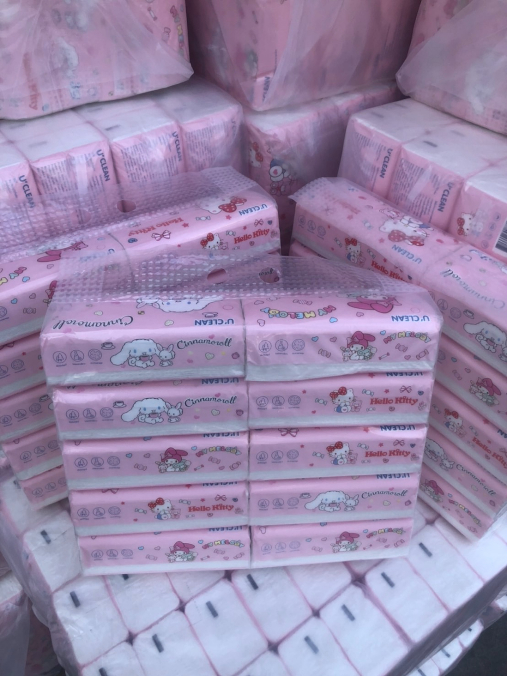 (Carton Of 10 Packs) 3-Layer Cartoon Tissue Paper 240 Sheets Lint-Free ...