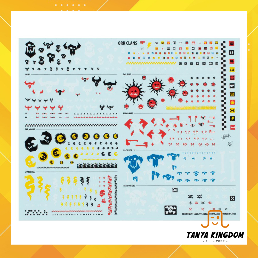 Warhammer 40k-Ork Transfer Sheet (decal) | Shopee Philippines