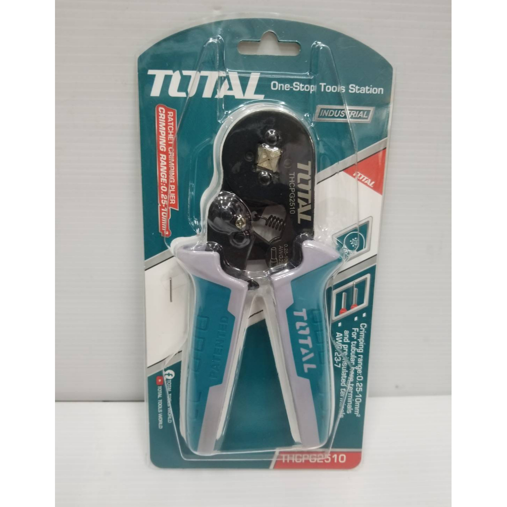 TOTAL 6-Inch Fishtail Crimping Pliers THCPG2510 | Shopee Philippines