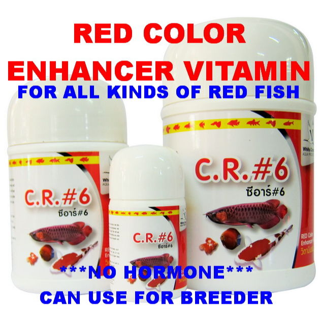 White Crane Cc 6 RED COLOR ENHANCER VITAMIN FOR ALL KINDS OF FISH 6 ...