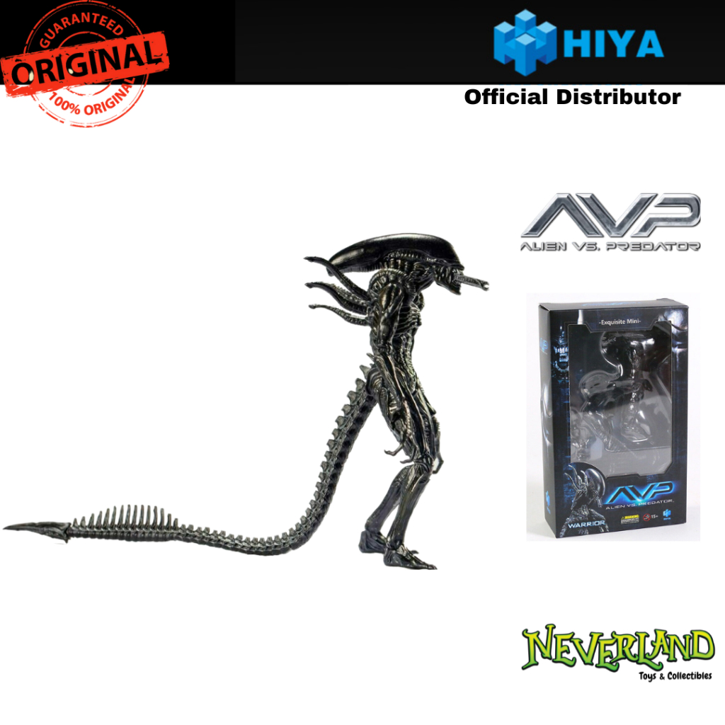 Hiya Toys AVP-Alien Warrior Action Figure Exquisite Mini Series 1:18 ...