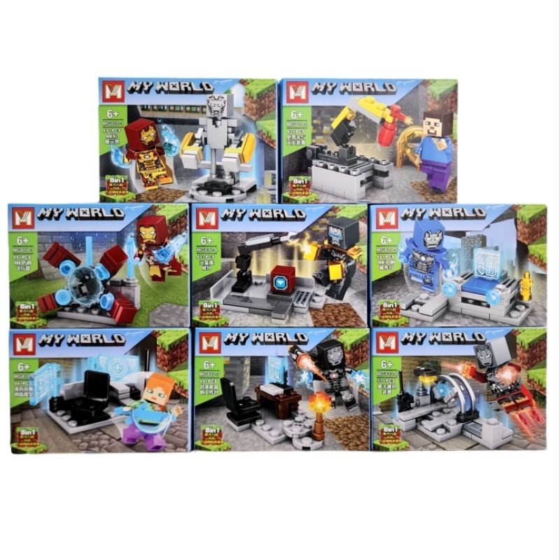 Lego Minecraft MG.810 (8 Boxes Set) | Shopee Philippines