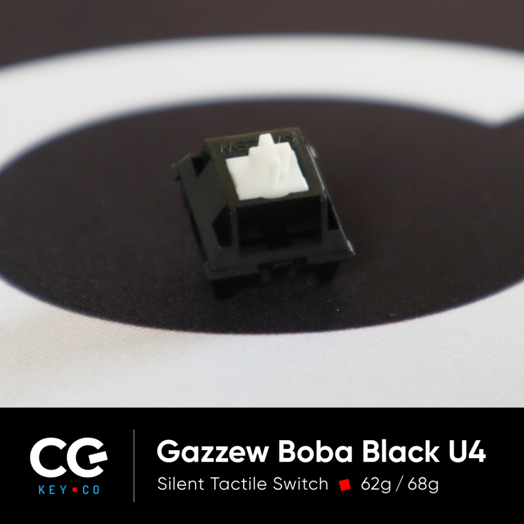 Gazzew Boba Black U4 Tactile silent Switch Two-Stroke Keyboard | Shopee ...