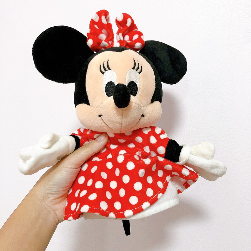 Minnie mouse Doll Hand Puppet Work From Japanese Cabinet Used For Early ...