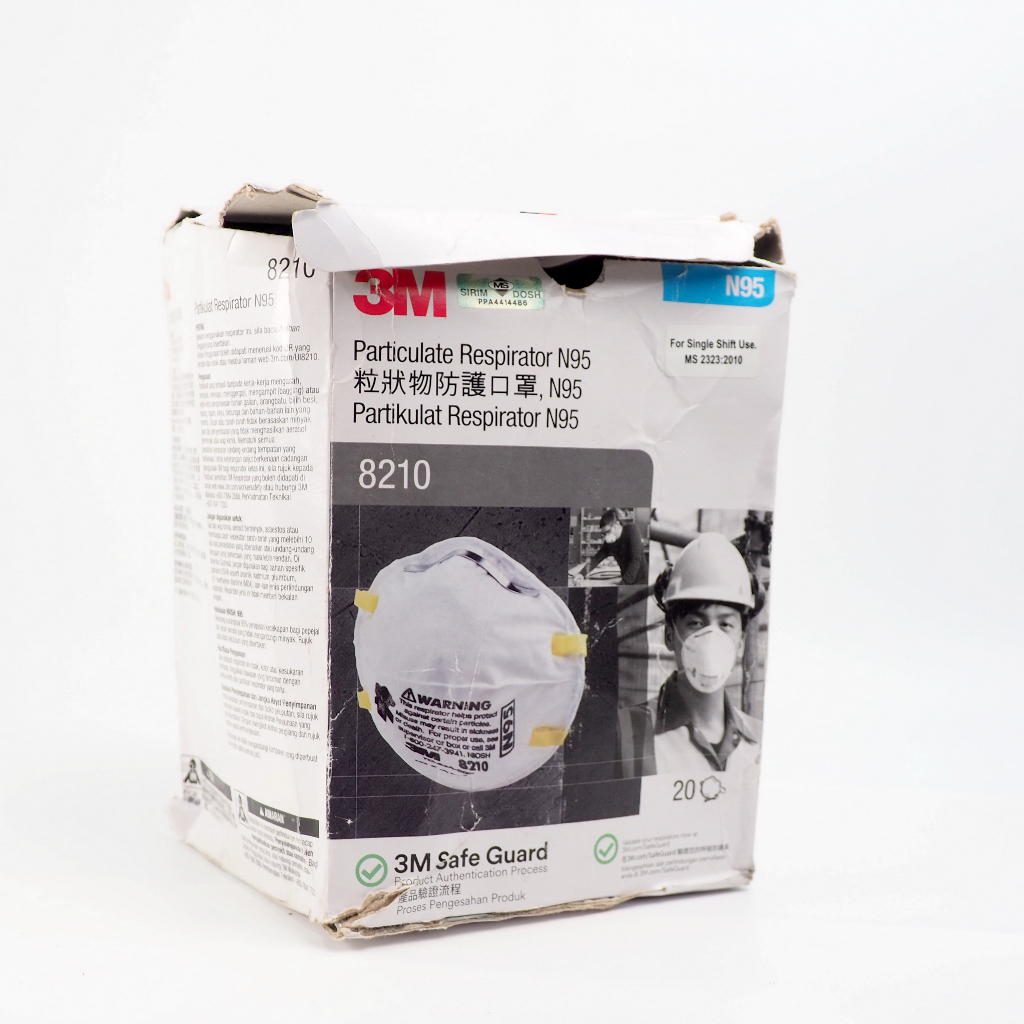 3M 8210 N95 Mask PM 2.5 Dust Filter Defective Box. | Shopee Philippines