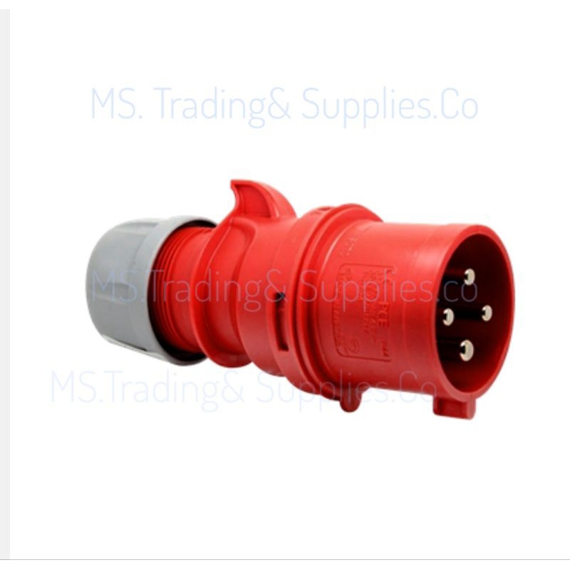 Haco 014-6V Male Plug Model 014-6V Power 16A 400V 4Pin Red 014-6V Plugs ...