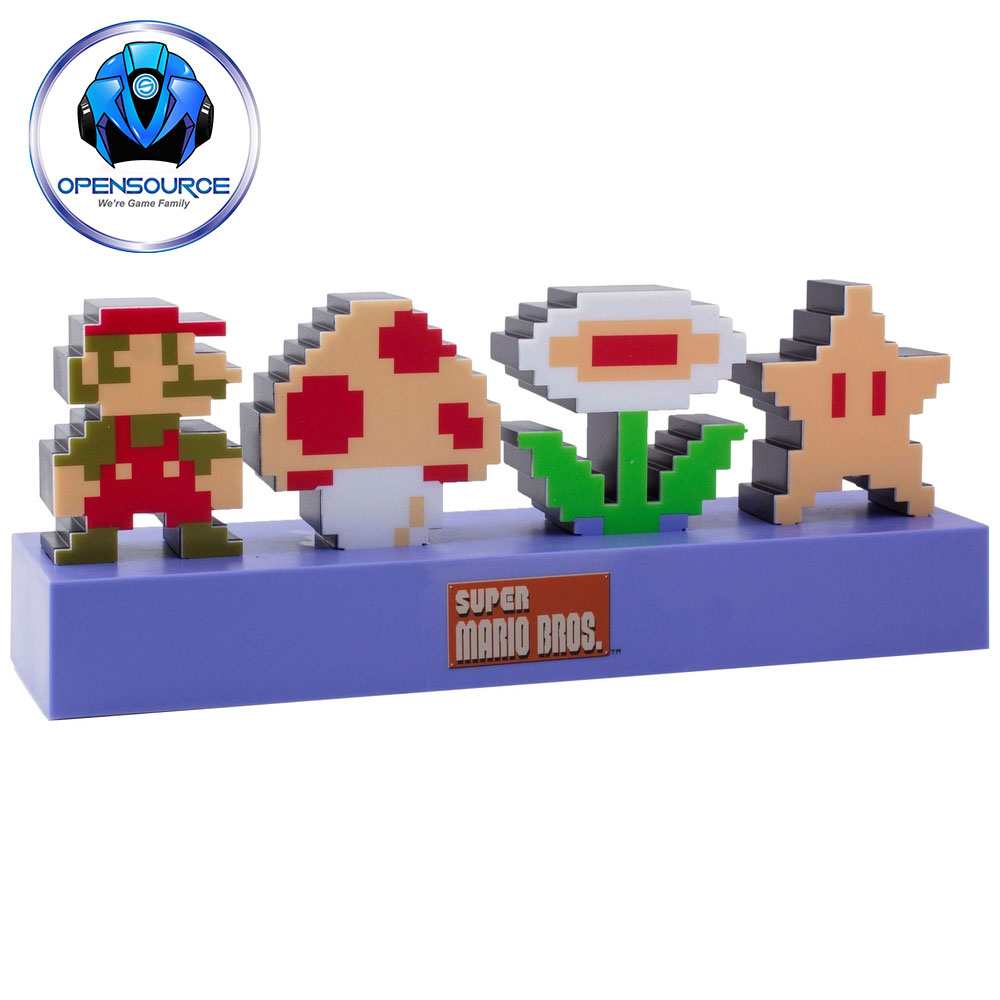 Super Mario Bros Icons Light Room Decoration (USB Type-C Powered ...