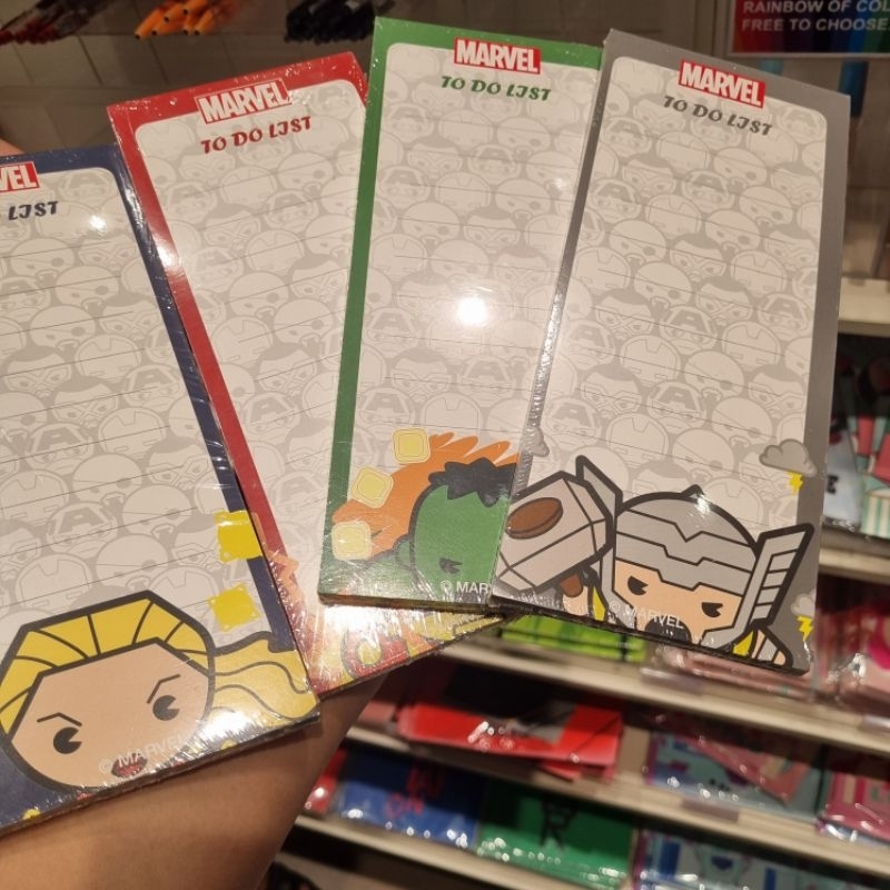 Miniso X marvel Magnetic Notepad Note Pad Paper to do list | Shopee ...