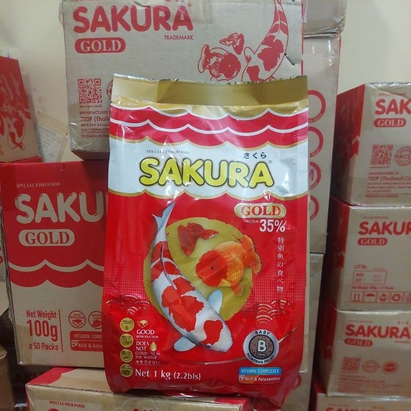 Sakura Fish Food Pellet B (Miniature) For With Guppy 1kg | Shopee ...