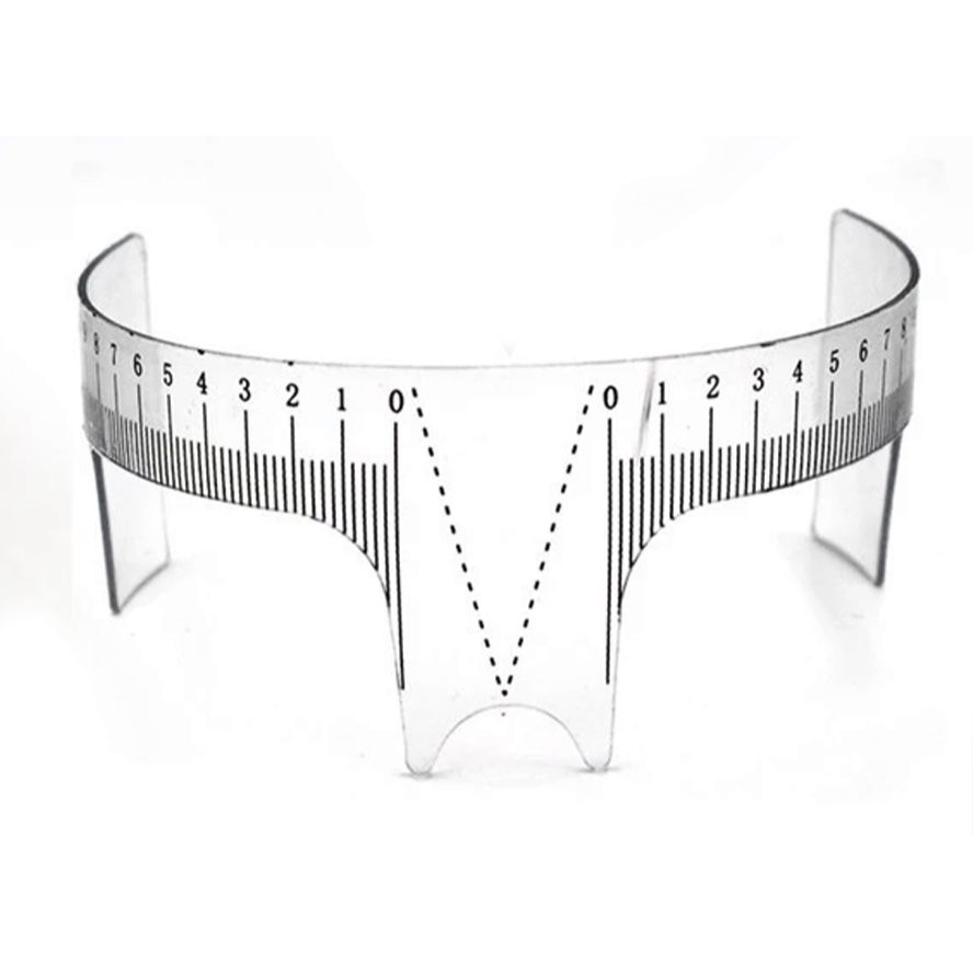 Eyebrow Design Ruler Measuring Type With Nose Tip Bendable According To ...