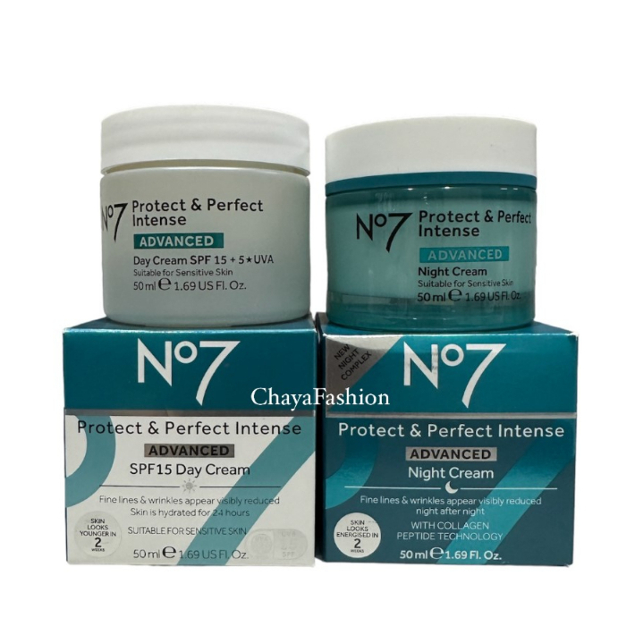 ** No7 Number Seven Protect And Perfect Advanced Day Cream/Night 50ml ...