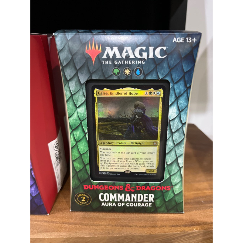 MTG Adventures in the Forgotten Realms Commander Deck-Aura of Courage ...
