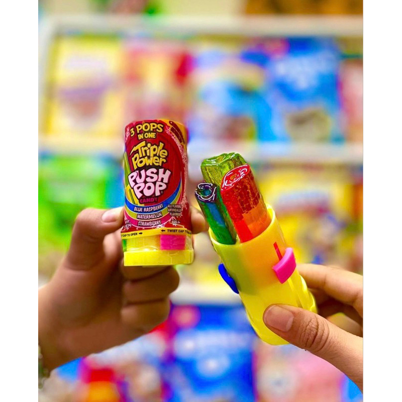 Push Pop Triple Power Candy Three-in-One Assorted Lollipops | Shopee ...