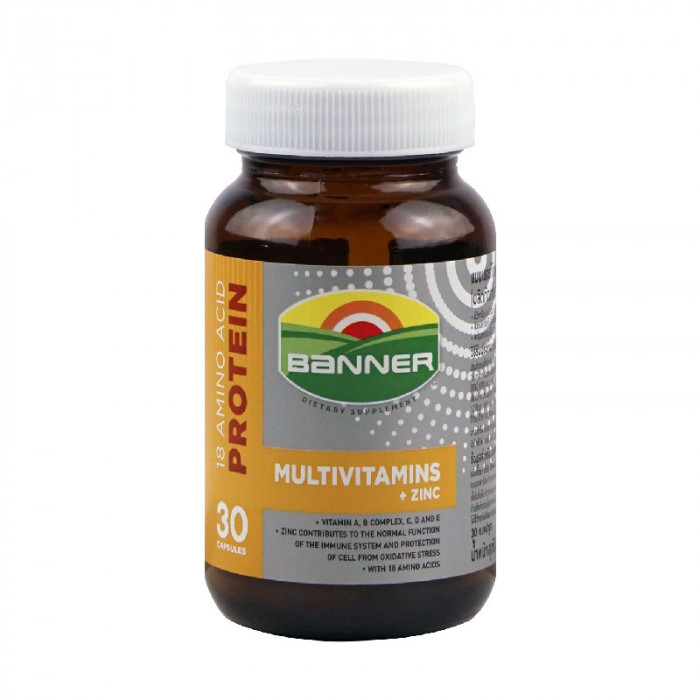 Banner Protein Multivitamins + Zinc Multivitamin Plus [30 Capsules ...