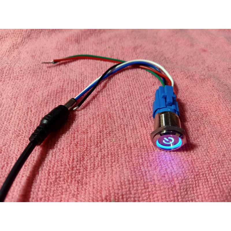 16mm vip Light Switch Stainless Steel With Indicator 12V-24V Head With ...