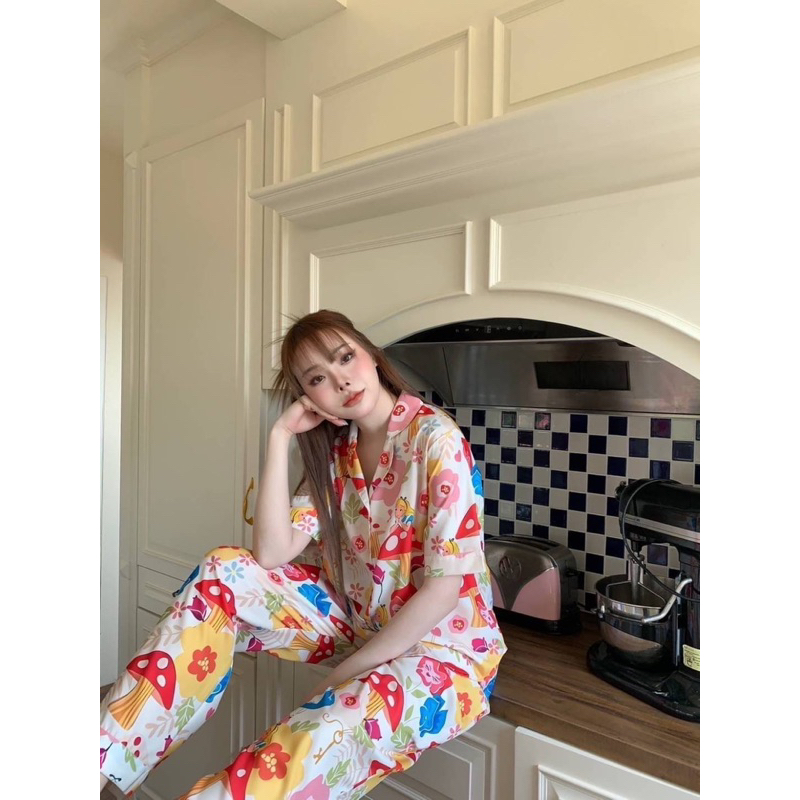 VALEN BASIC STORE ️Alis Long Pyjamas | Shopee Philippines