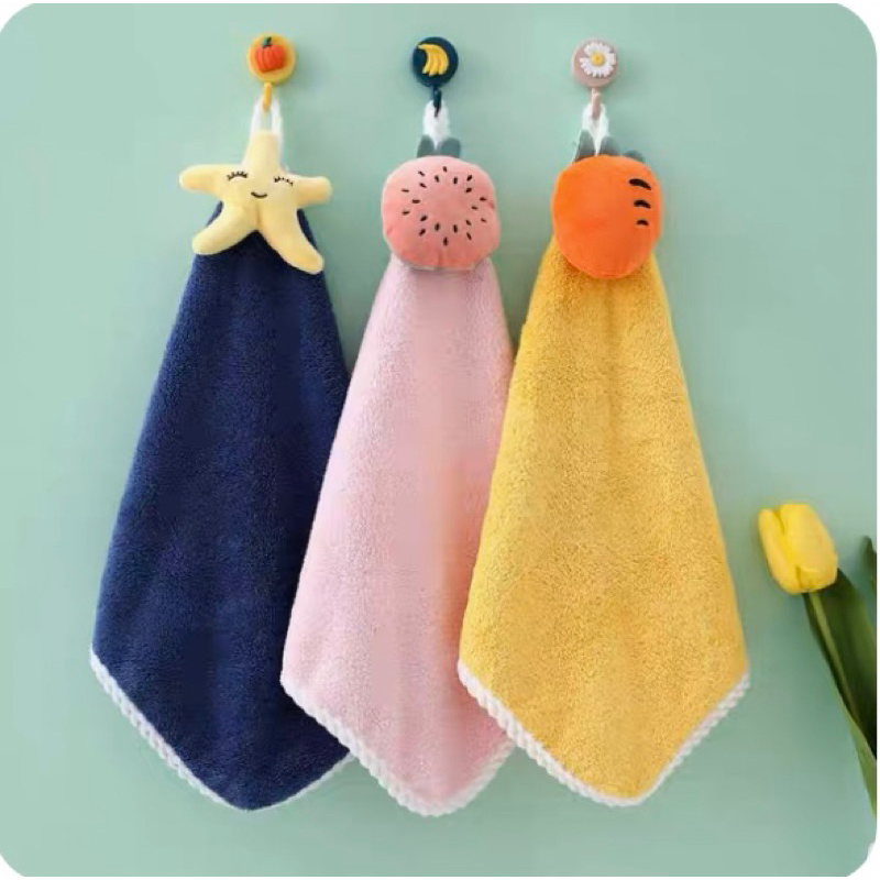 Hanging Hand Towel Cute Nano (1 Pack Contains 12 Pieces) | Shopee ...