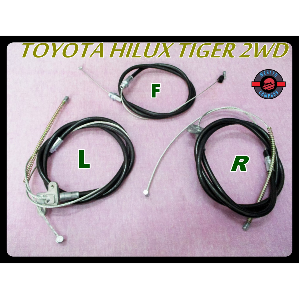 3 Lines Hand Brake Cable TOYOTA HILUX TIGER 2WD (LH) // Set (3 Pcs ...