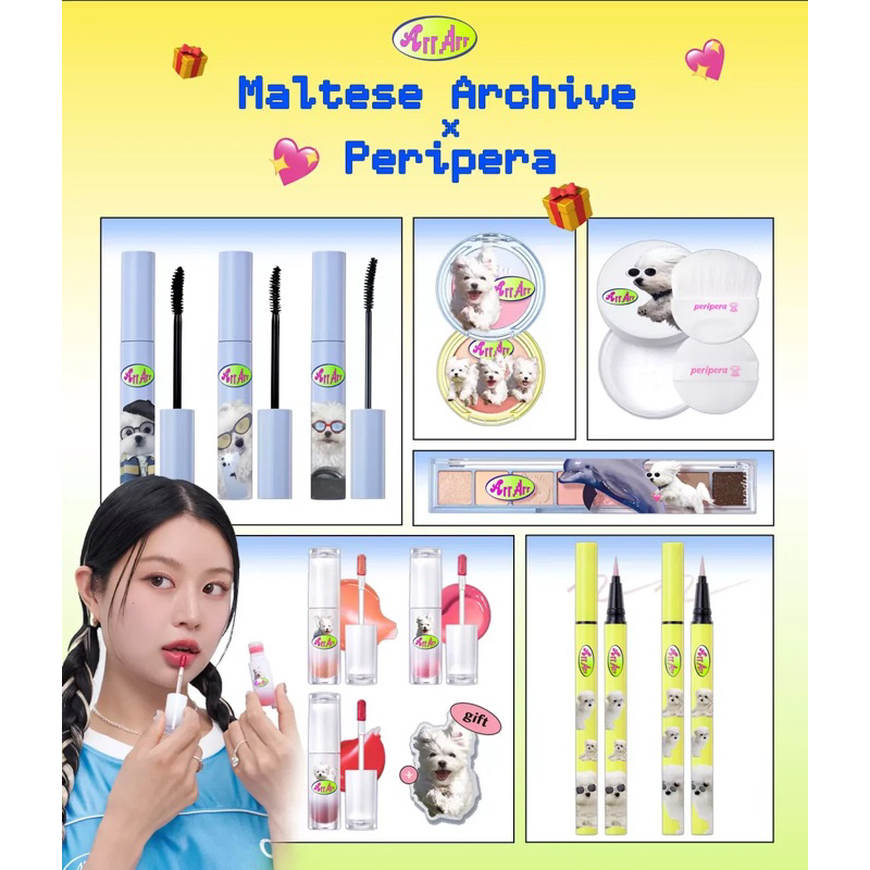 Peripera x Maltese Archive Limited Blush Tint Palette | Shopee Philippines