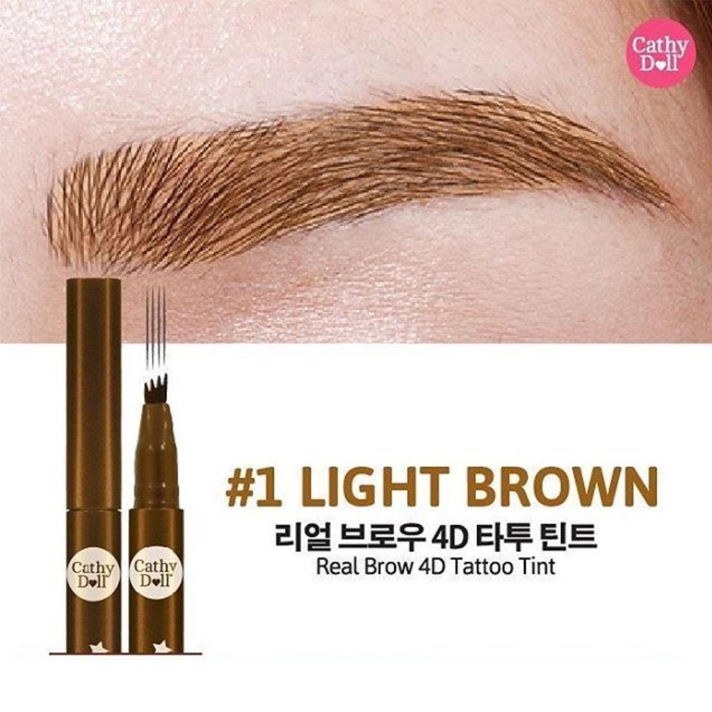 Cathy Doll Real Brow 4D Tattoo Tint 2g. Katie Four Detint 2g | Shopee ...