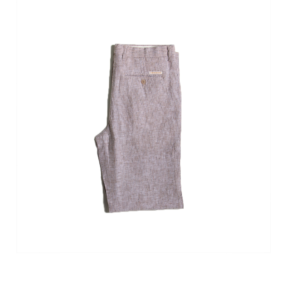 Hazard Work Pants Striped No Pleated Linen (Linen) Cream Color ...
