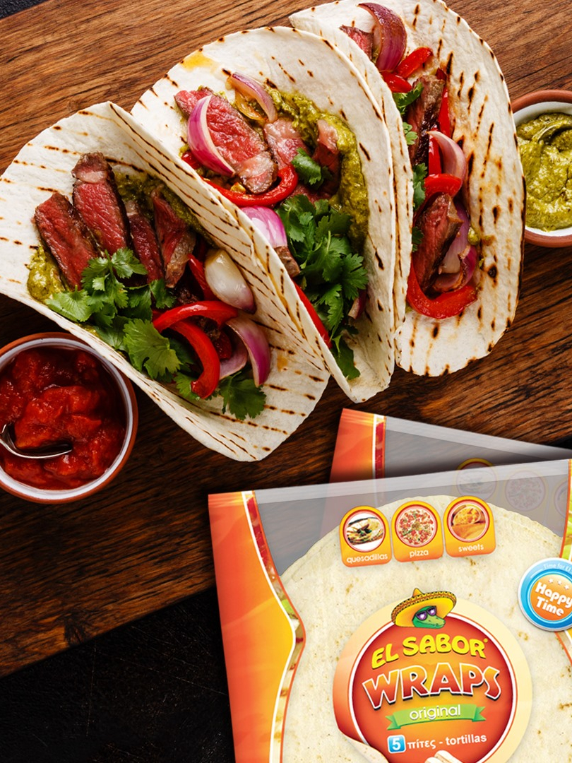 Tortilla Dough Sheet 370 Grams Ready-Made El Sabor Wraps original ...