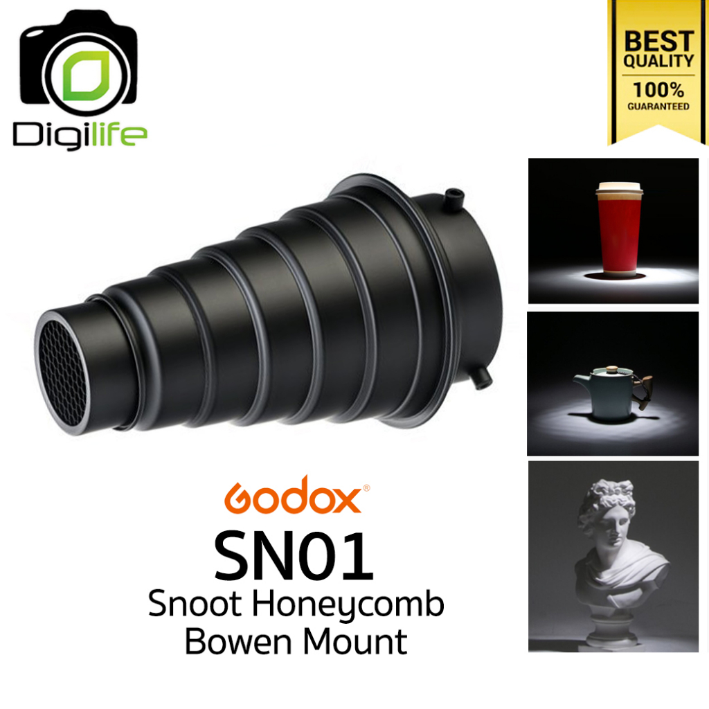 Godox Snoot SN01 Honeycomb Grid-Bowen Mount Focusing Equipment Photography Video Shooting (SN-01 ...