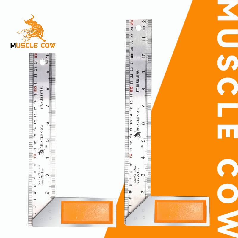 MUSCLE COW Large Face Wood Measuring Scene Stainless Steel Can Be Used ...
