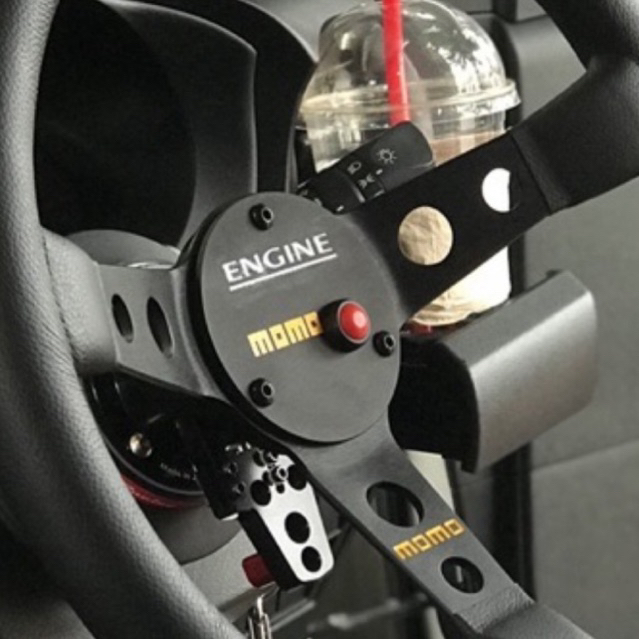 momo ENGINE Horn Cover Racing Car Style Press Button Switch Can Be Used ...