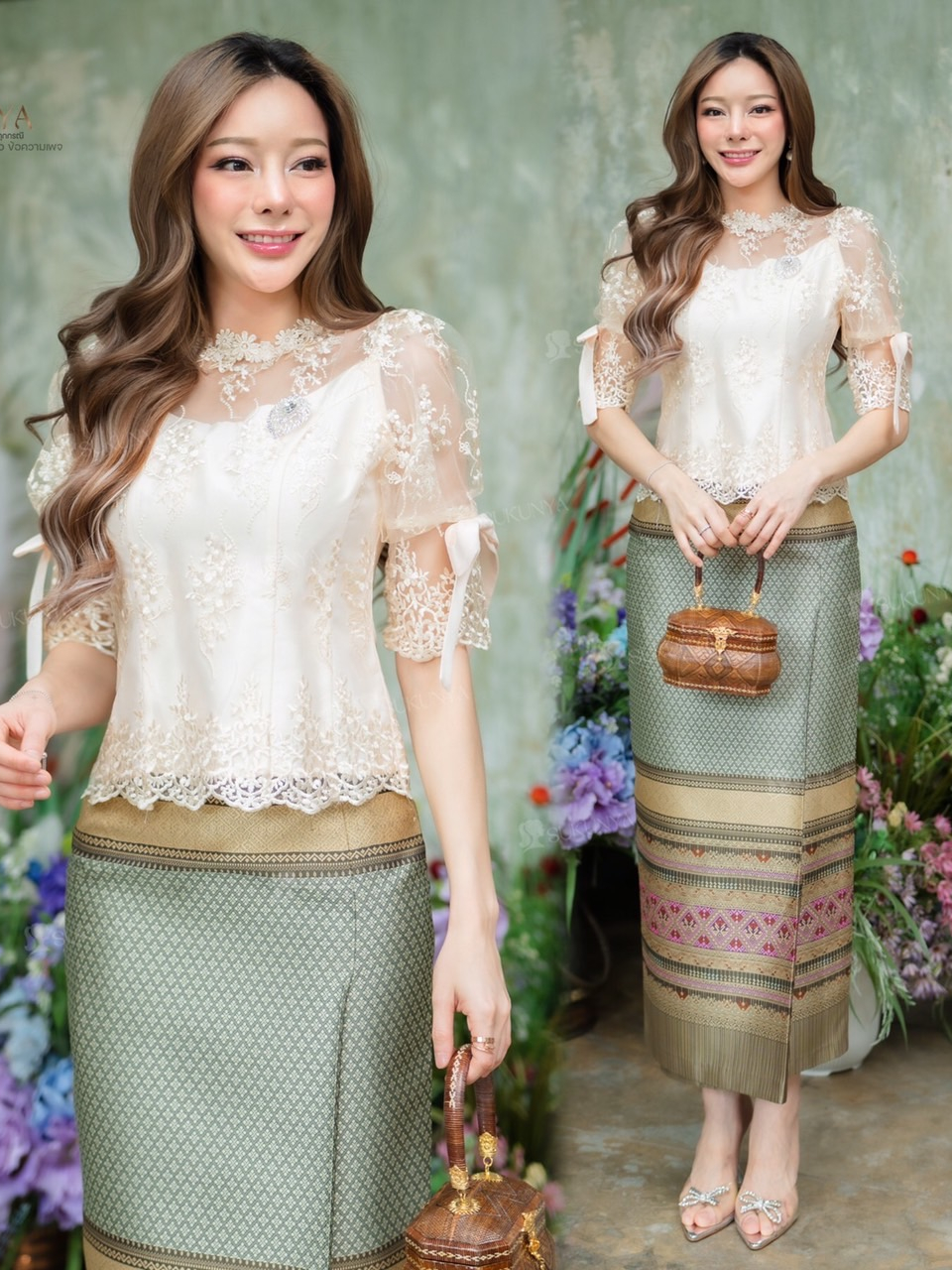 6337: Chitralada Four Silk Clothing Work | Shopee Philippines