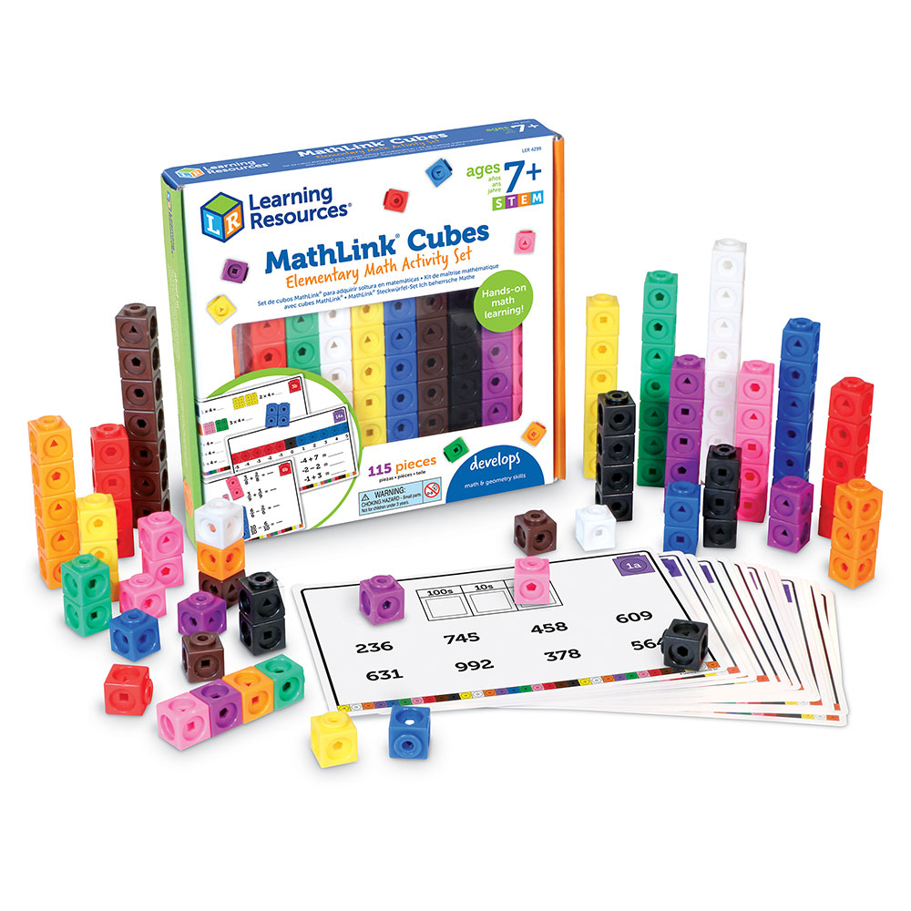 Mathlink Cubes Elementary Math Activity Educational Cube Set | Shopee ...