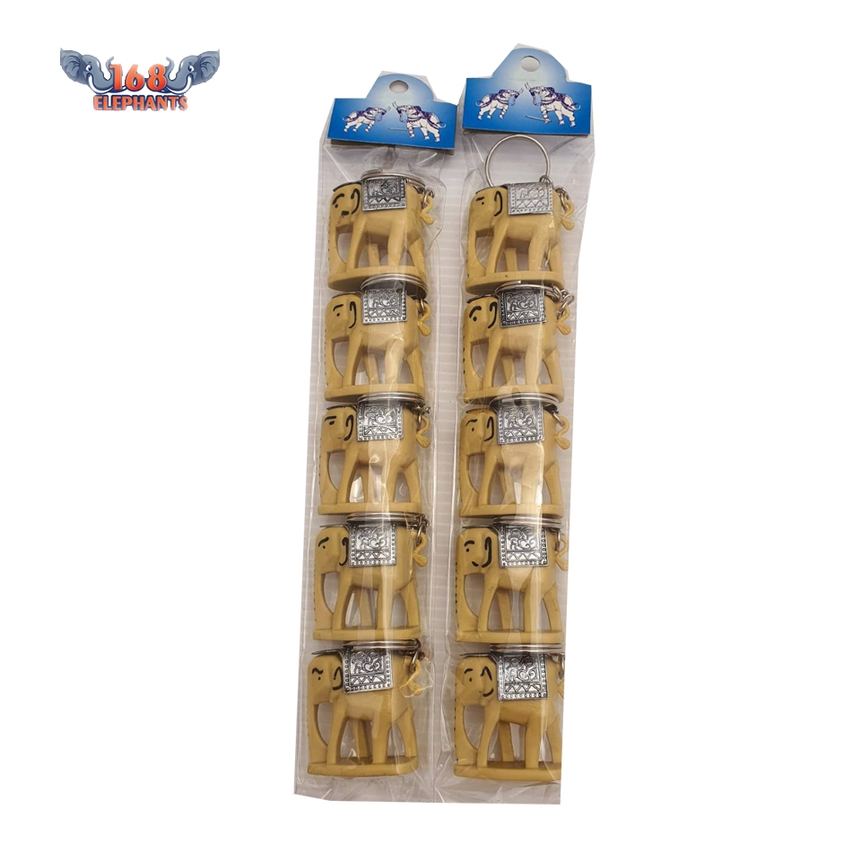 Elephant Keychain Thailand Souvenir Pack Of 5pcs Material Metal Resin ...