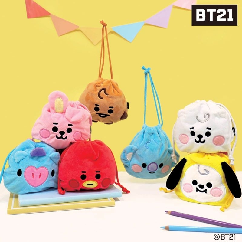 BTS BT21 Drawstring Bag New Unwrapped. | Shopee Philippines