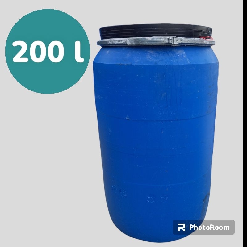 Used 200 Liter Plastic Bucket (With Lid-Open) | Shopee Philippines
