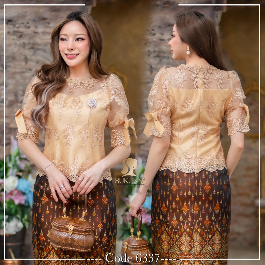 6337: Chitralada Four Silk Clothing Work | Shopee Philippines