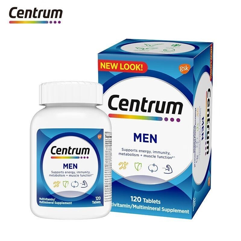 Centrum Multivitamins Men Multimineral Supplement 120 Tablets Multi