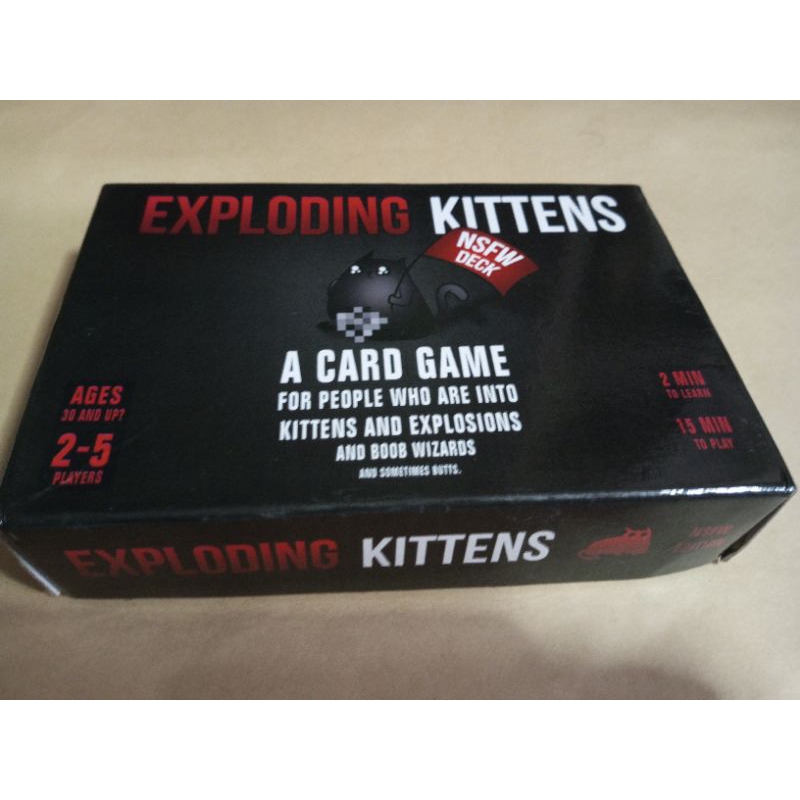 EXPLODING KITTENS Game NSFW EDITION | Shopee Philippines