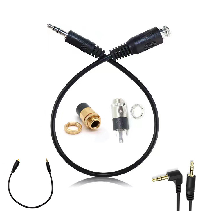 30mm AUX Cable 3.5 Extension Cord Female Jack Plug Socket Connector ...