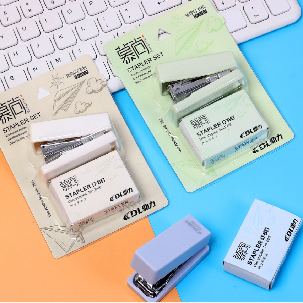 Stapler mini Portable DLOffice Model DL0151/DL0152 + 24/6 Staples ...