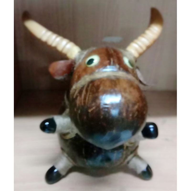 Gsb Thai Cow Made With Coconut Shell It Is A Handmade Work1 | Shopee ...